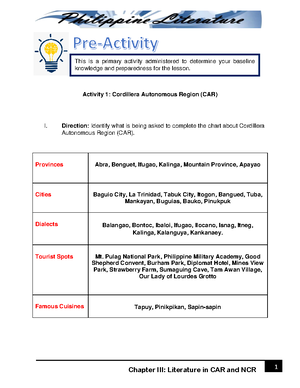 English-MELCs - activities and curriculum - GRADE LEVEL: Grade 1 GRADE ...