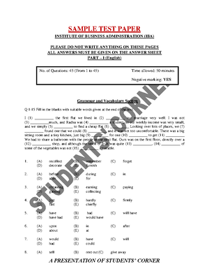 DOC-20220910-WA0001 - Iba University entry test practice papers for BBA ...
