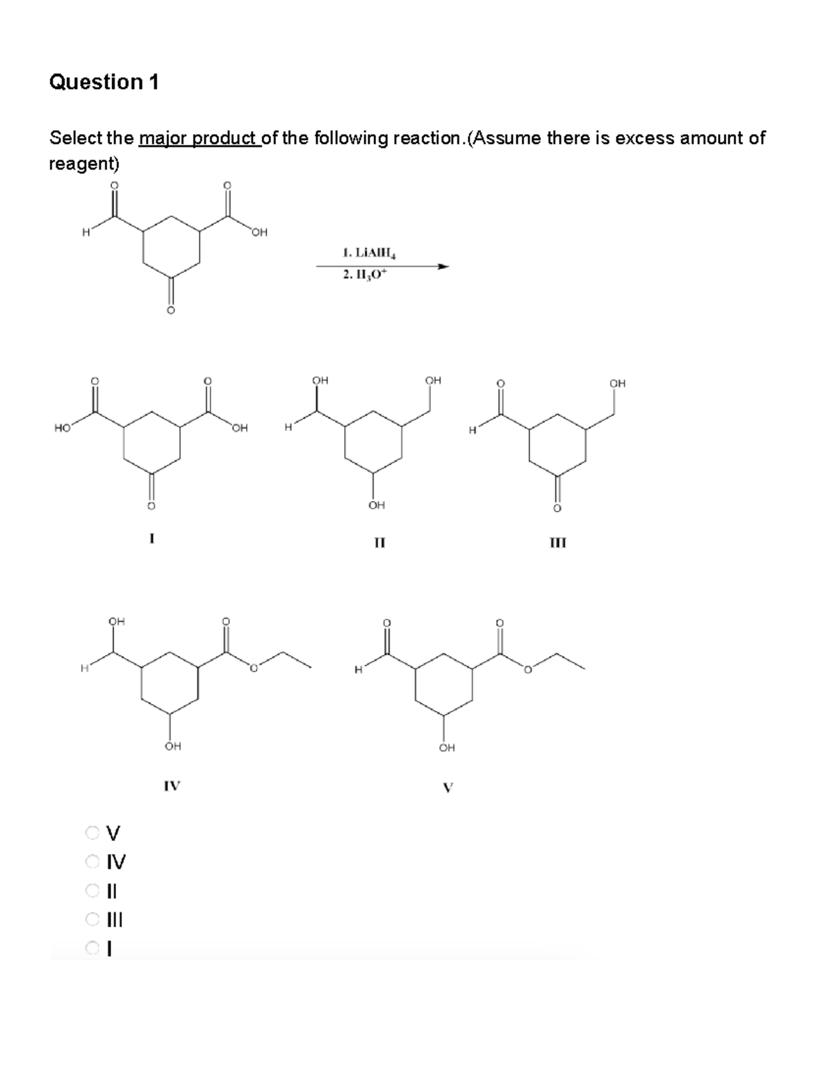 Orgo exam-2 - exam prep for orgo 2 - CHEM269 - Question 1 Select the ...