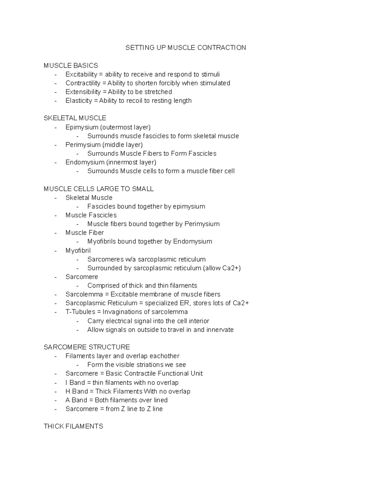 Setting UP Muscle Contraction - SETTING UP MUSCLE CONTRACTION MUSCLE ...