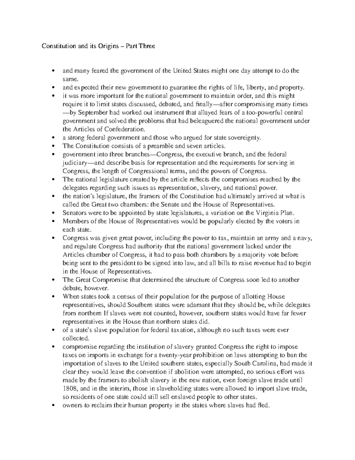 Constitution and its Origins – Part Three - and expected their new ...