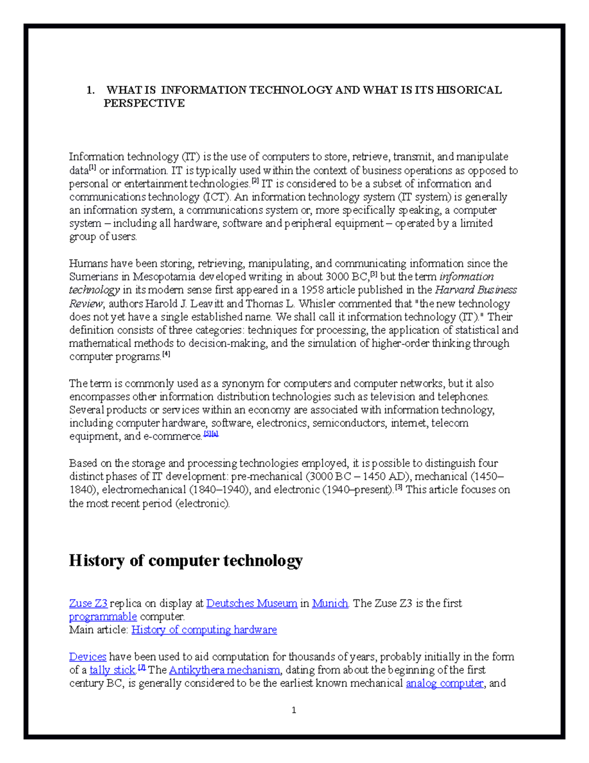 Important question answers Information T 3 - 1. WHAT IS INFORMATION ...