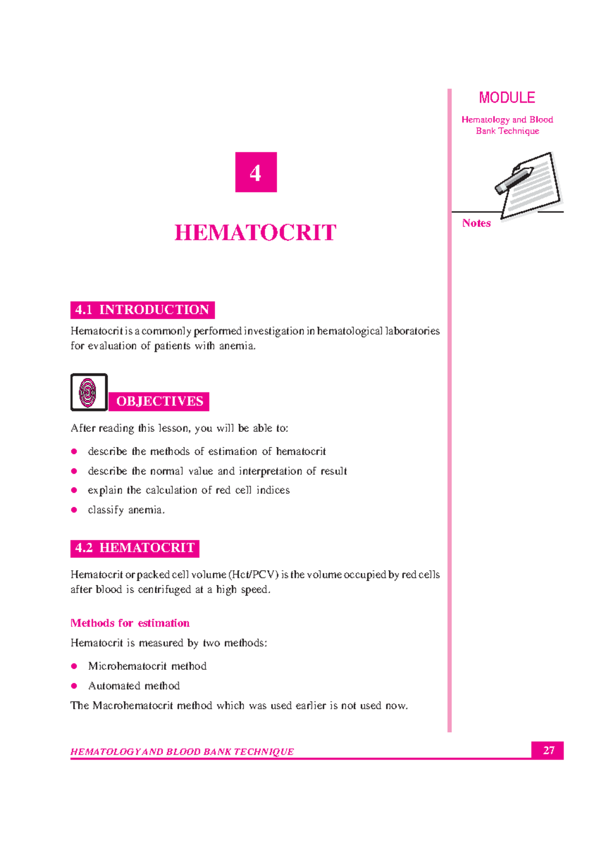 Hematocrit amd estimation of hematocrit in human red blood cell - 27 ...