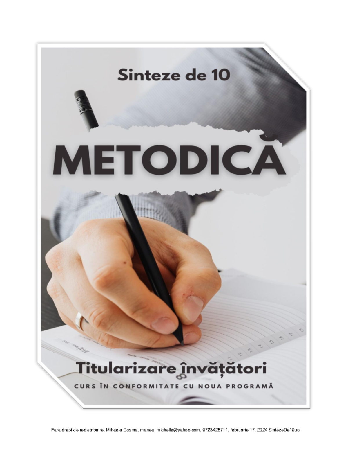 CURS Metodica Titularizare Invatatori - 1 CURS METODICA TITULARIZARE ...