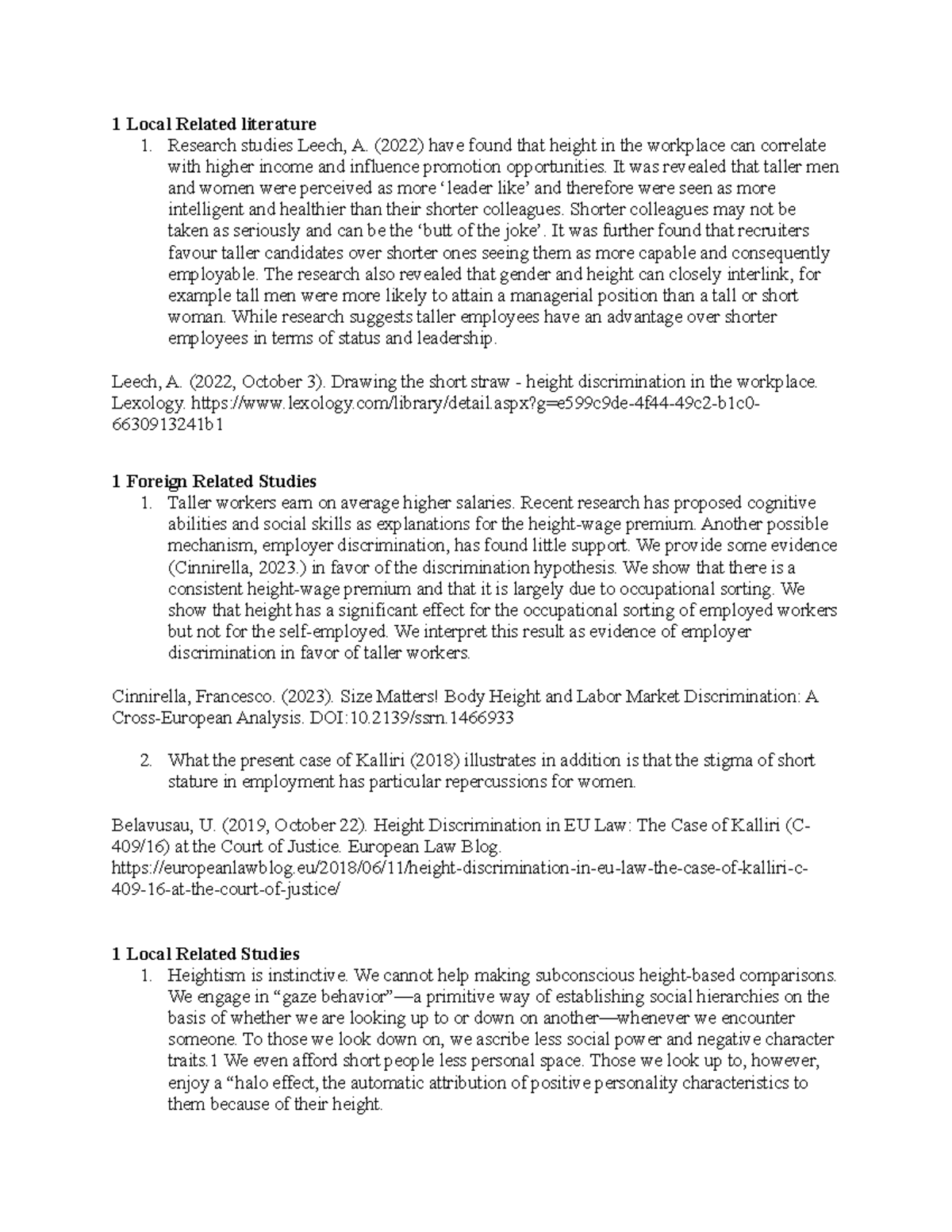 Review Related Study - 1 Local Related literature 1. Research studies ...