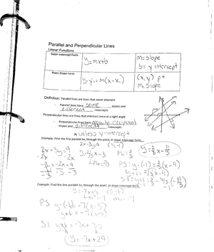 3-2 Lines Notes Outlines - MAT 1033 HW Warm Up: Plot the 2 points on ...