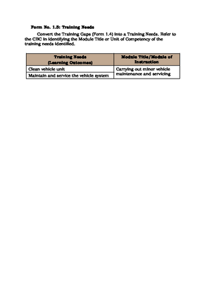 TR - Driving NC II - TRAINING REGULATIONS AUTOMOTIVE AND LAND TRANSPORT ...