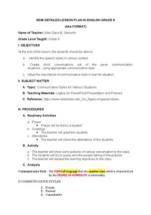 Week 2 - week 2 module 2 quarter 3 grade 7 - ANDREWS CAMPUS College Of ...