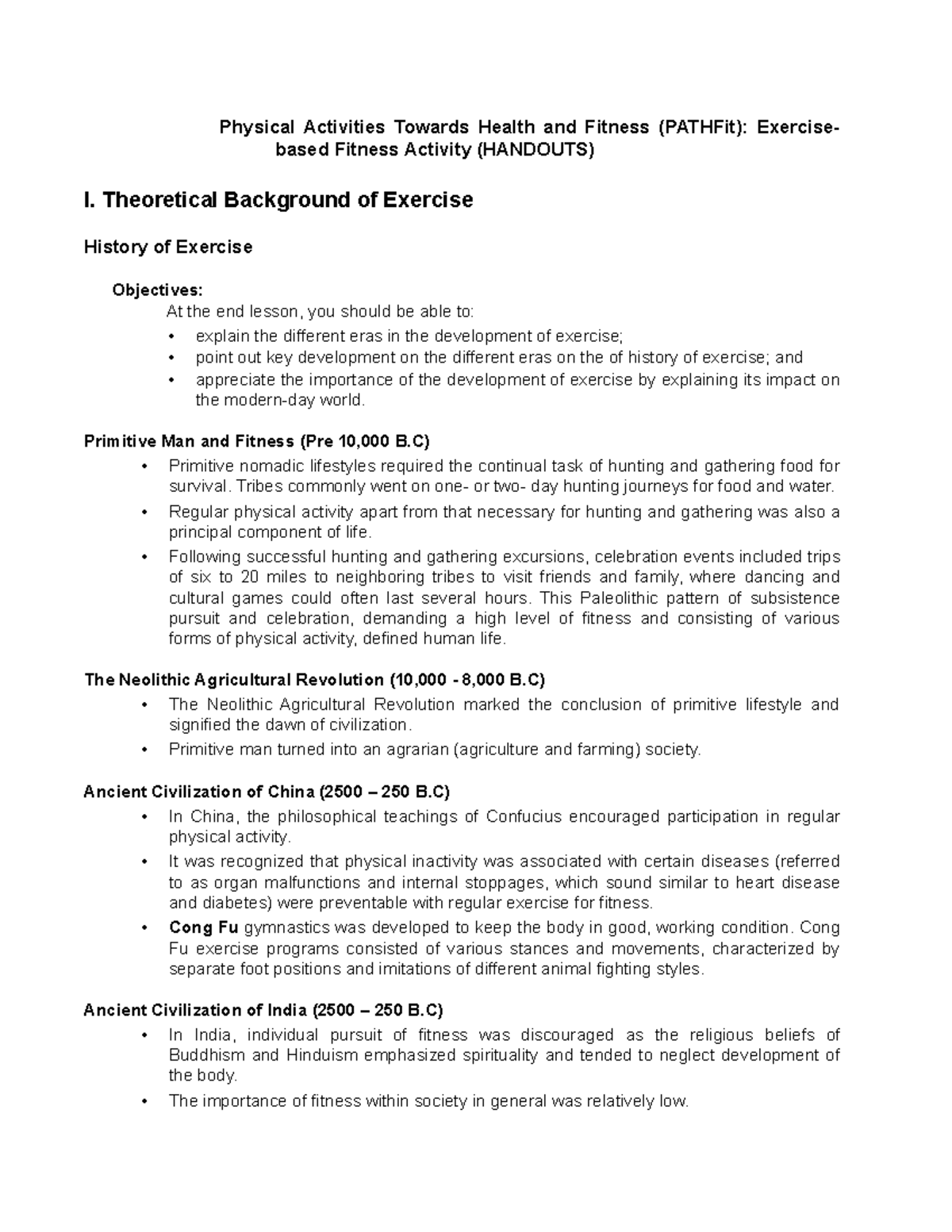Pathfit 2 Moduletaculod- Students-COPY - Physical Activities Towards ...