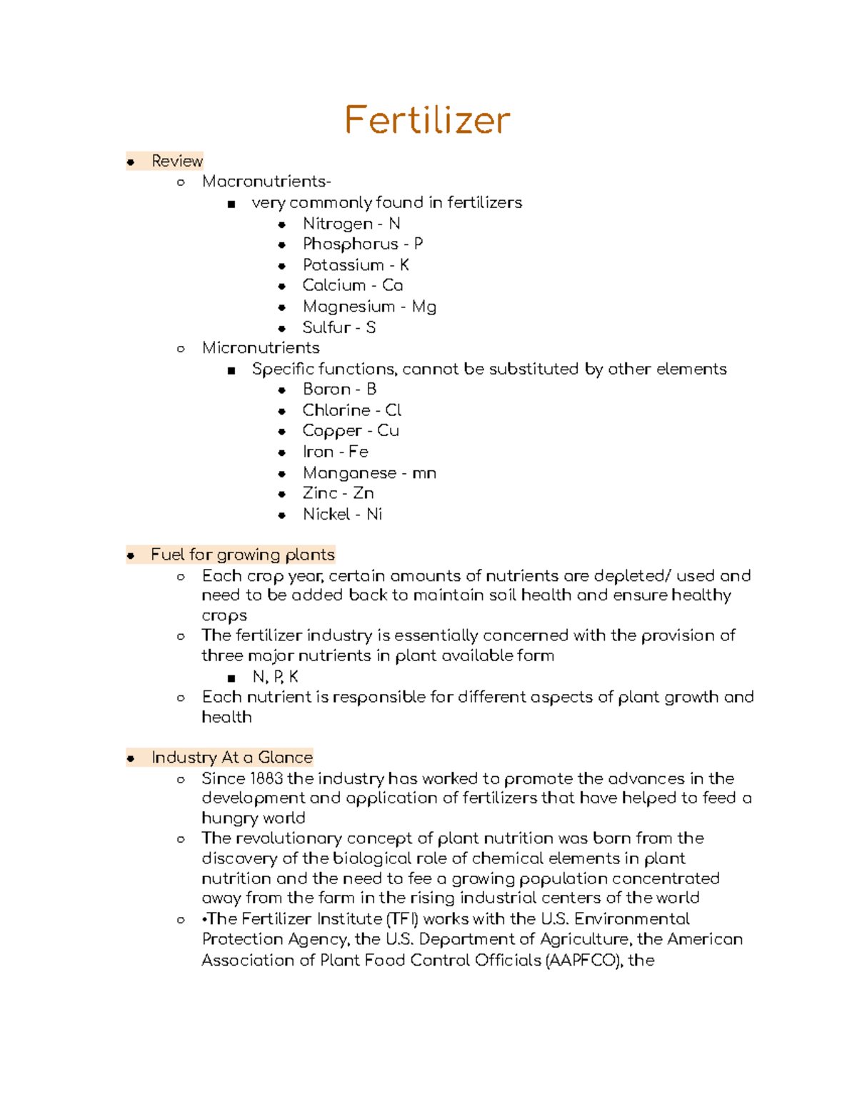 Fertilizer - Environmental Protection Agency, the U. Department of ...