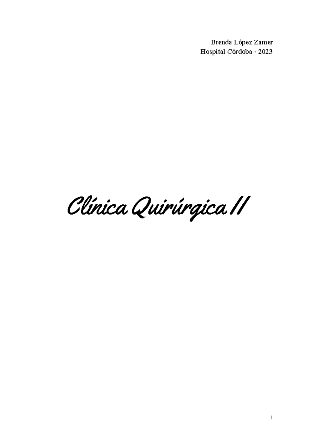 CX II - apuntes psicologia clinica - Brenda López Zamer Hospital ...