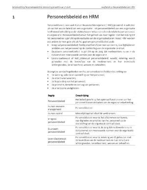 Bedrijfseconomie personeelsbeleid en interne organisatie ...