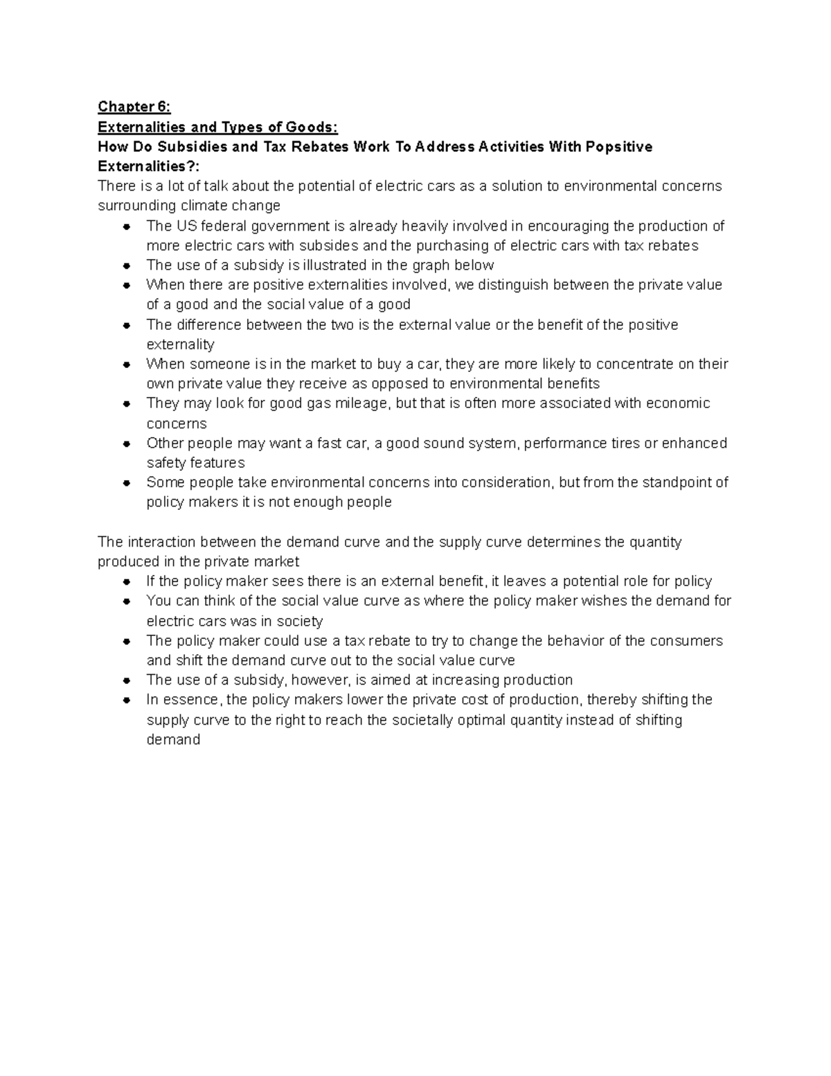 Microeconomics Chapter 6 Externalities and Types of Goods Part II ...