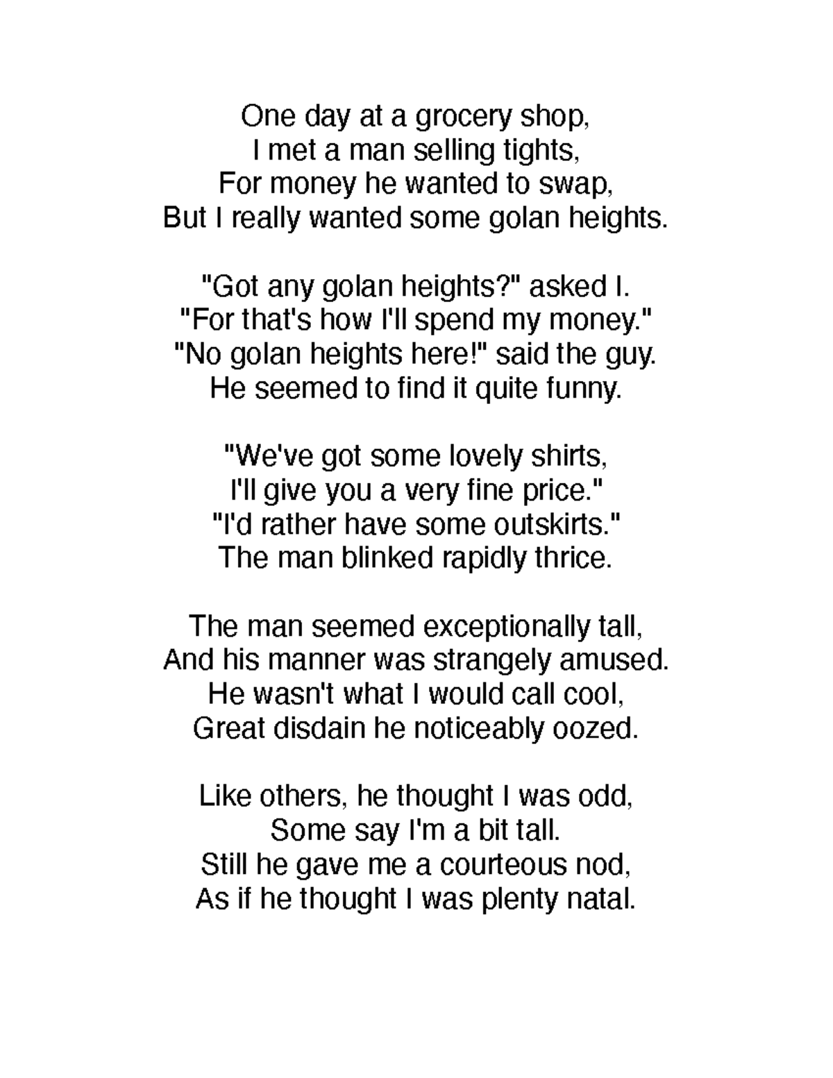 greatest Poem that you will ever read 73 - Q300 - Ox - Studocu