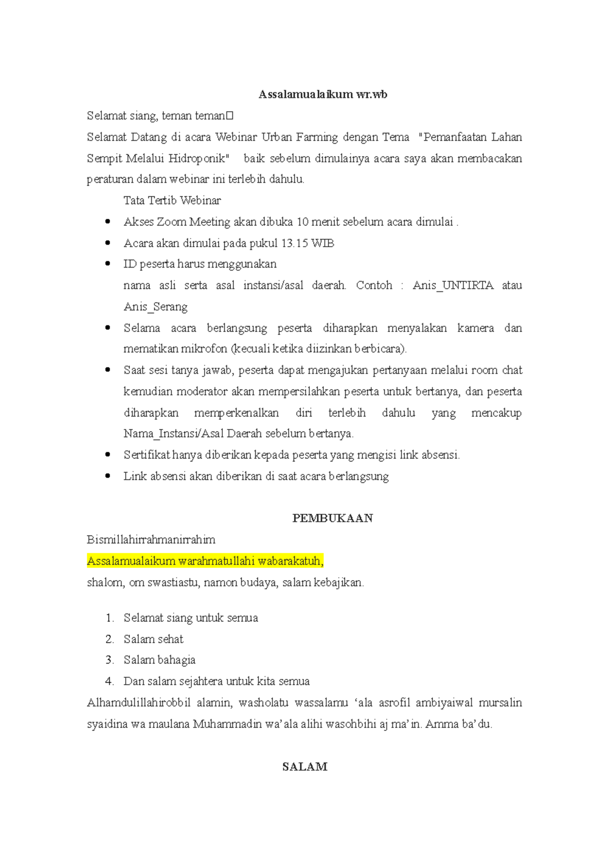 643679972 mc webinar urban farming docx - Assalamualaikum wr Selamat siang, teman teman Selamat ...