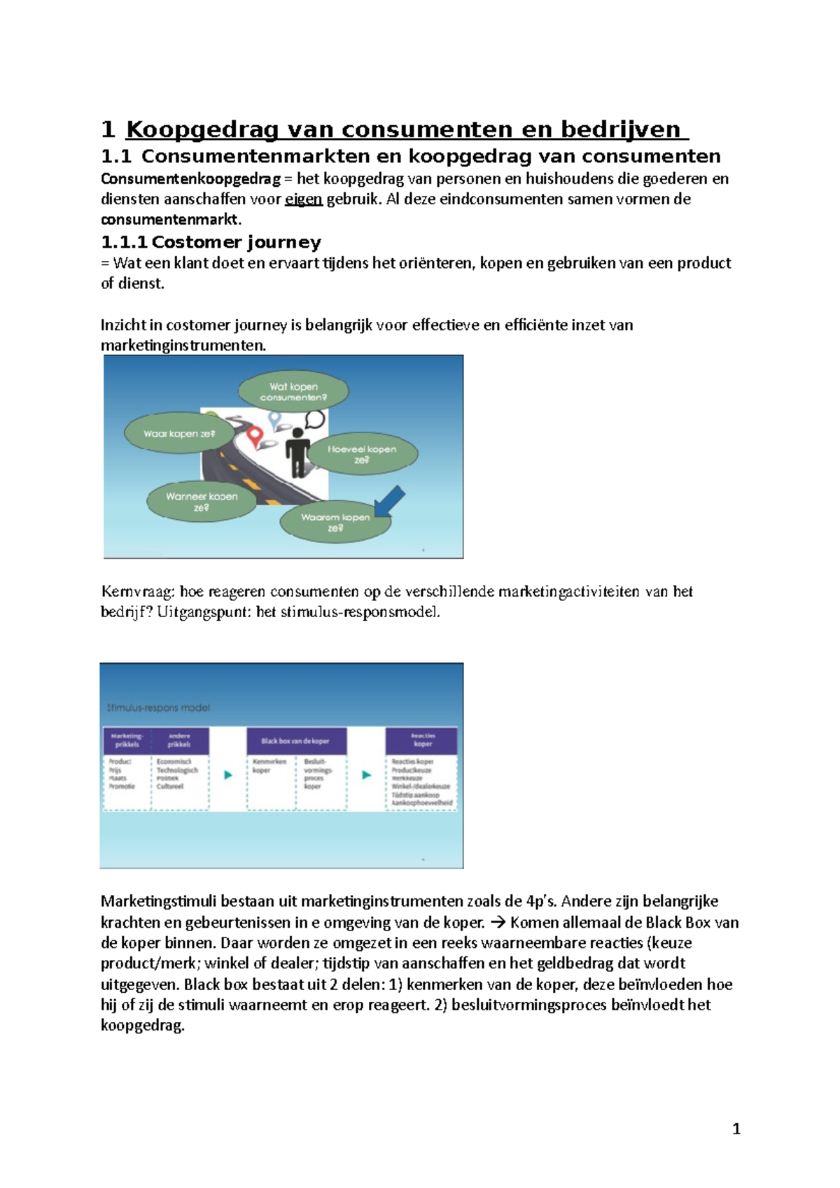 Marketing h5 - hoofdstuk 5 - 1 Koopgedrag van consumenten en bedrijven ...