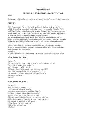 Elementary data link protocols - Computer Networks Lab - AKTU - Studocu