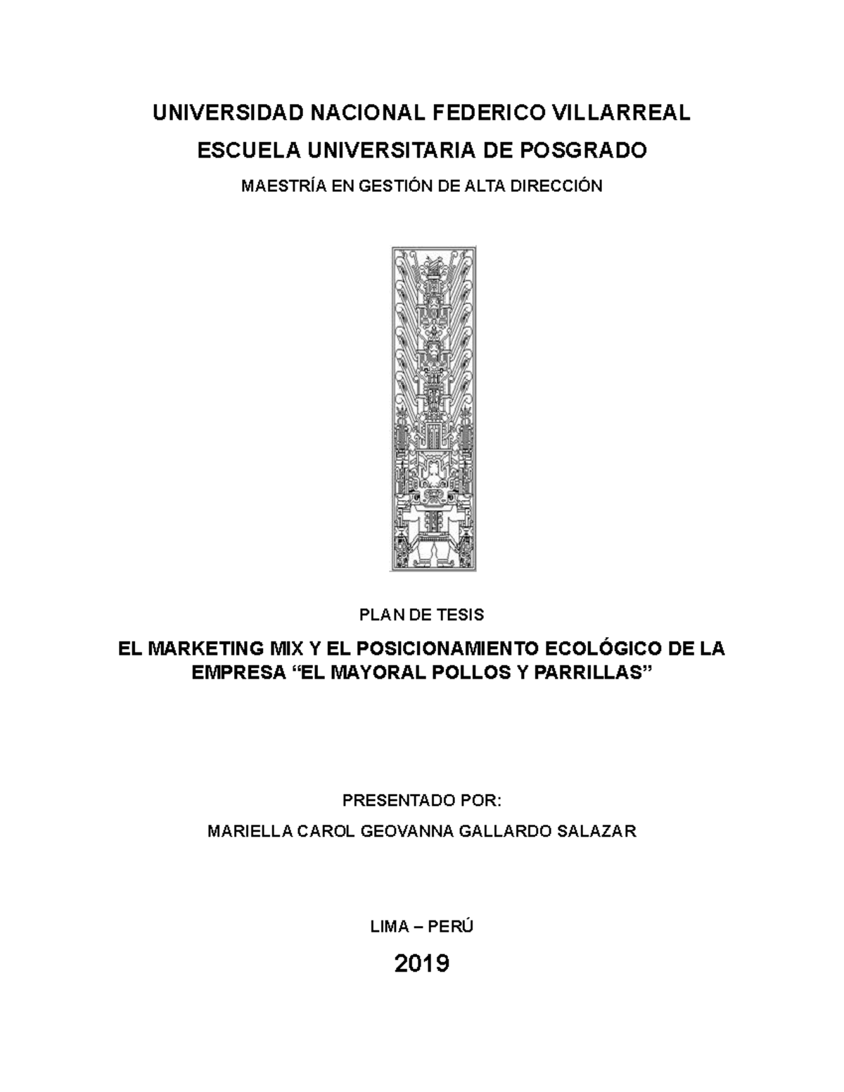 Modelo- PLAN DE Tesis- Postgrado - UNIVERSIDAD NACIONAL FEDERICO ...