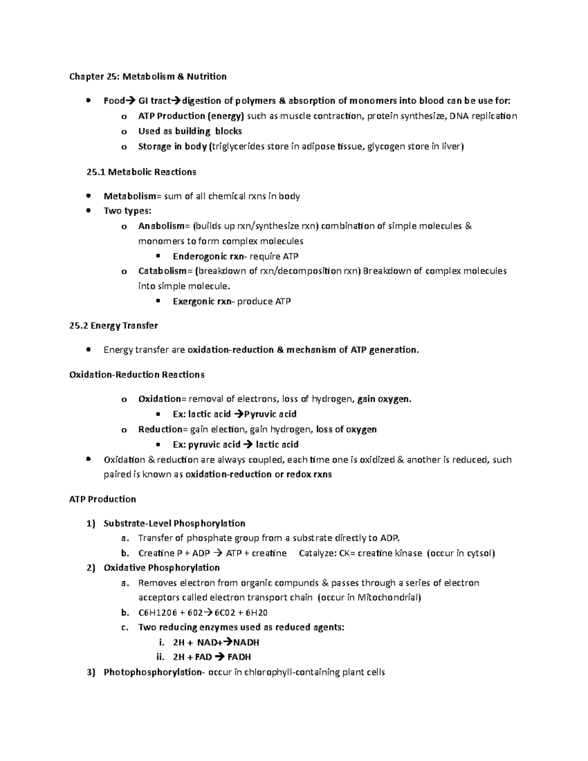 Chapter 25 - Lecture notes - ZOOL 2250 - CSU Stanislaus - Studocu