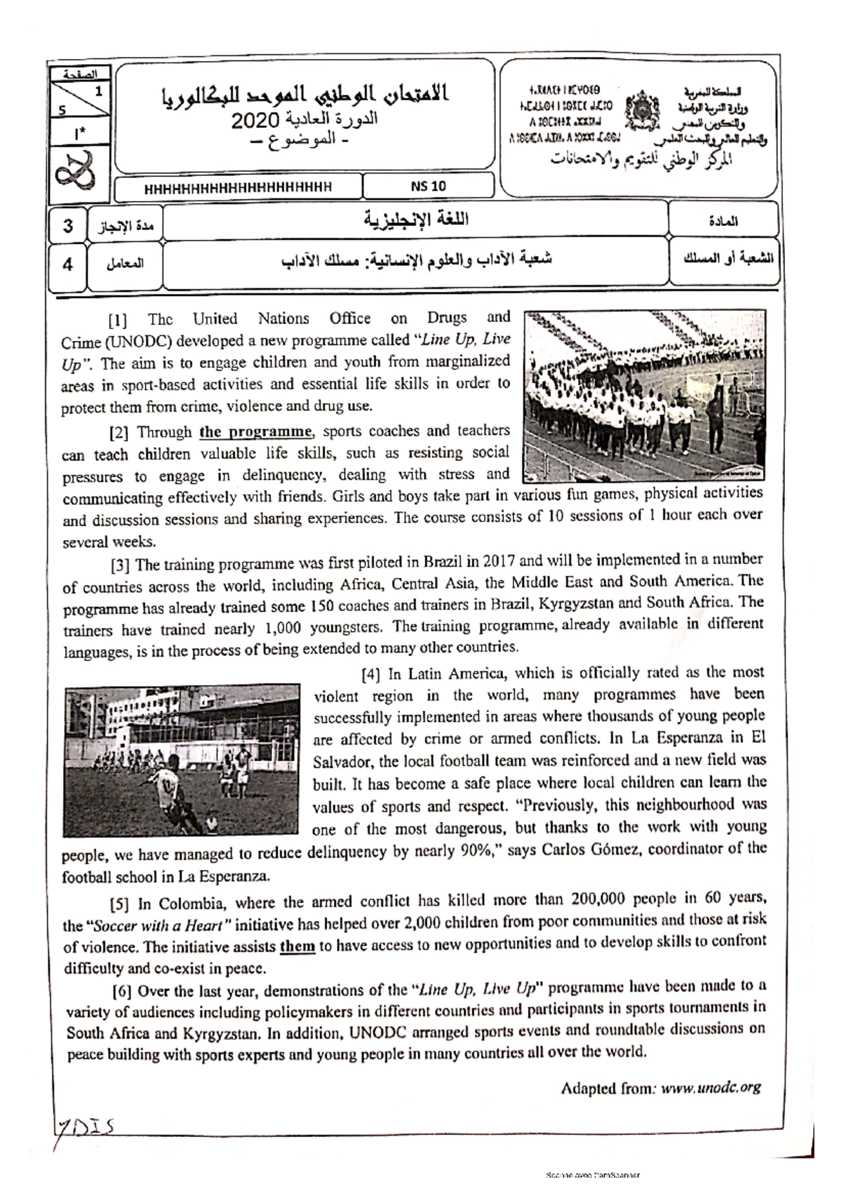 English exam bac 2020 - Studocu