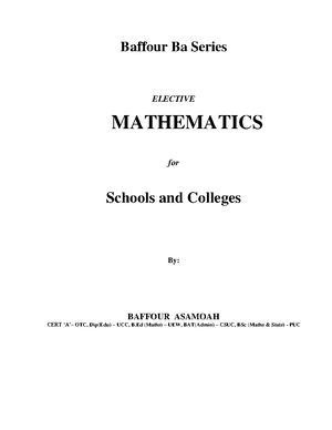 Maths Elective 3 - free e - Baffour Ba Series , Further Mathematics for ...