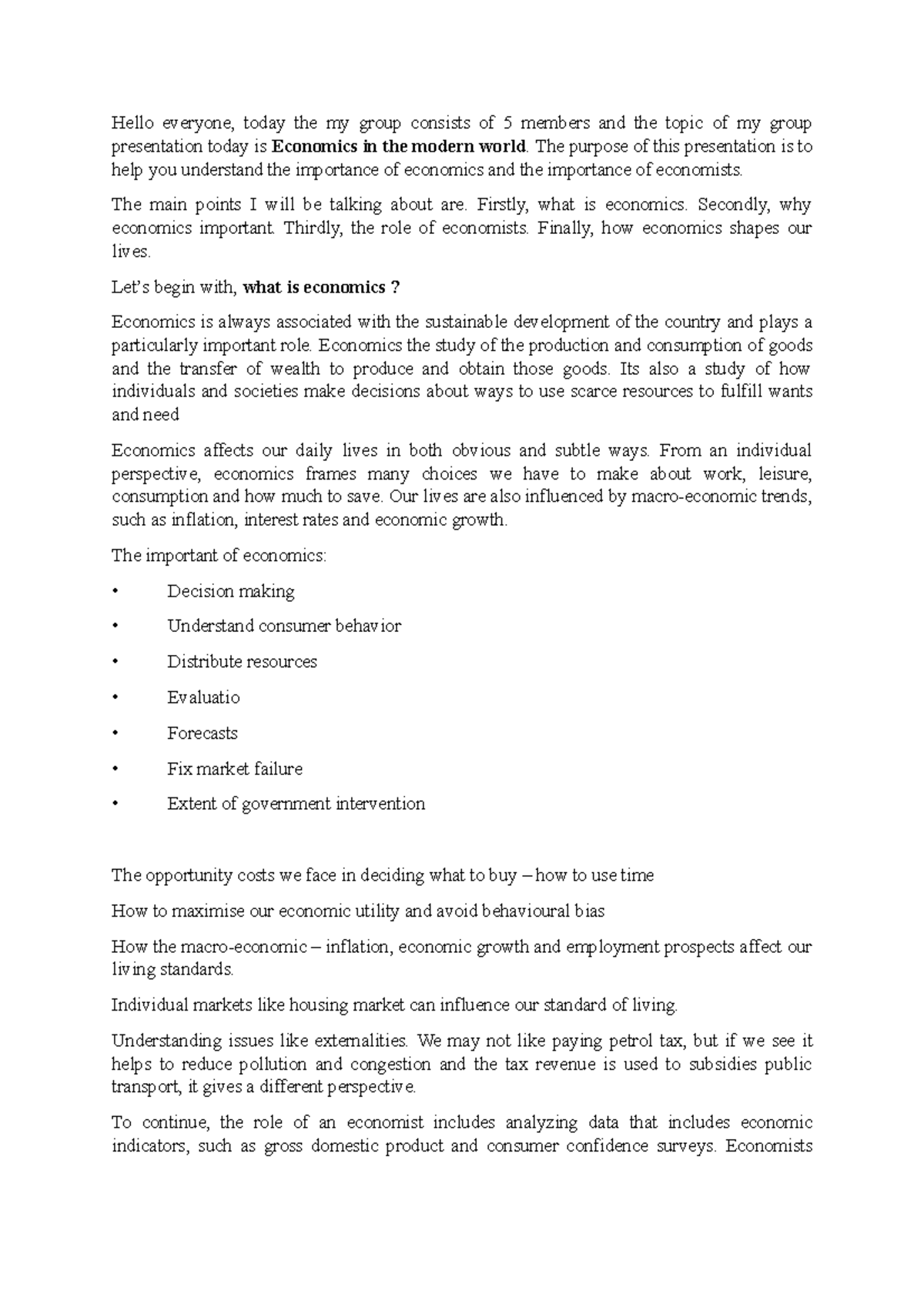 Thuyết trình AVKT - GFVU - Hello everyone, today the my group consists ...