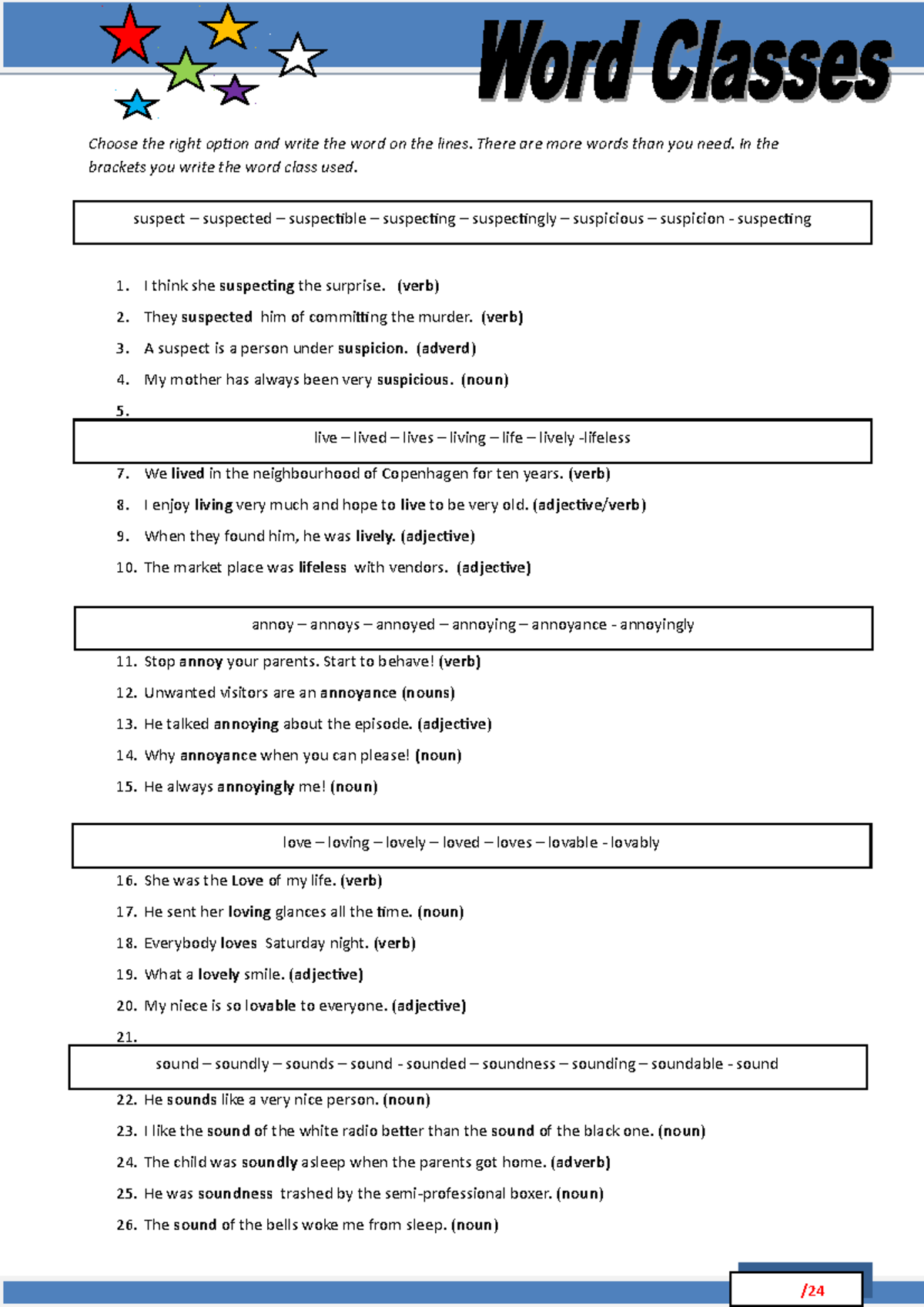 Word-classes-fun-activities-games-grammar-drills-oneonone-activ 3053 ...