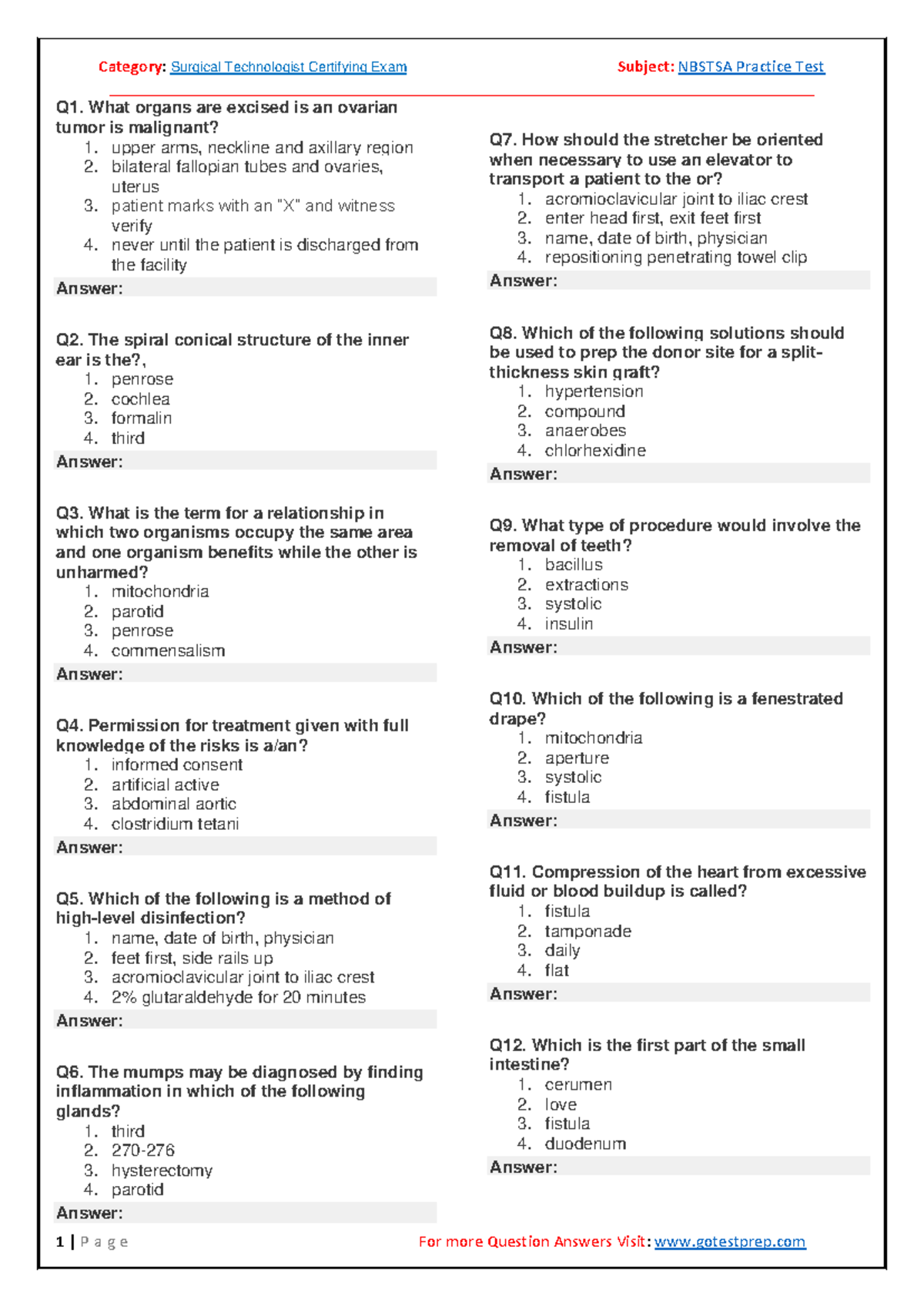 AST Practice Exam 1 - Hbchehehbd - - Studocu