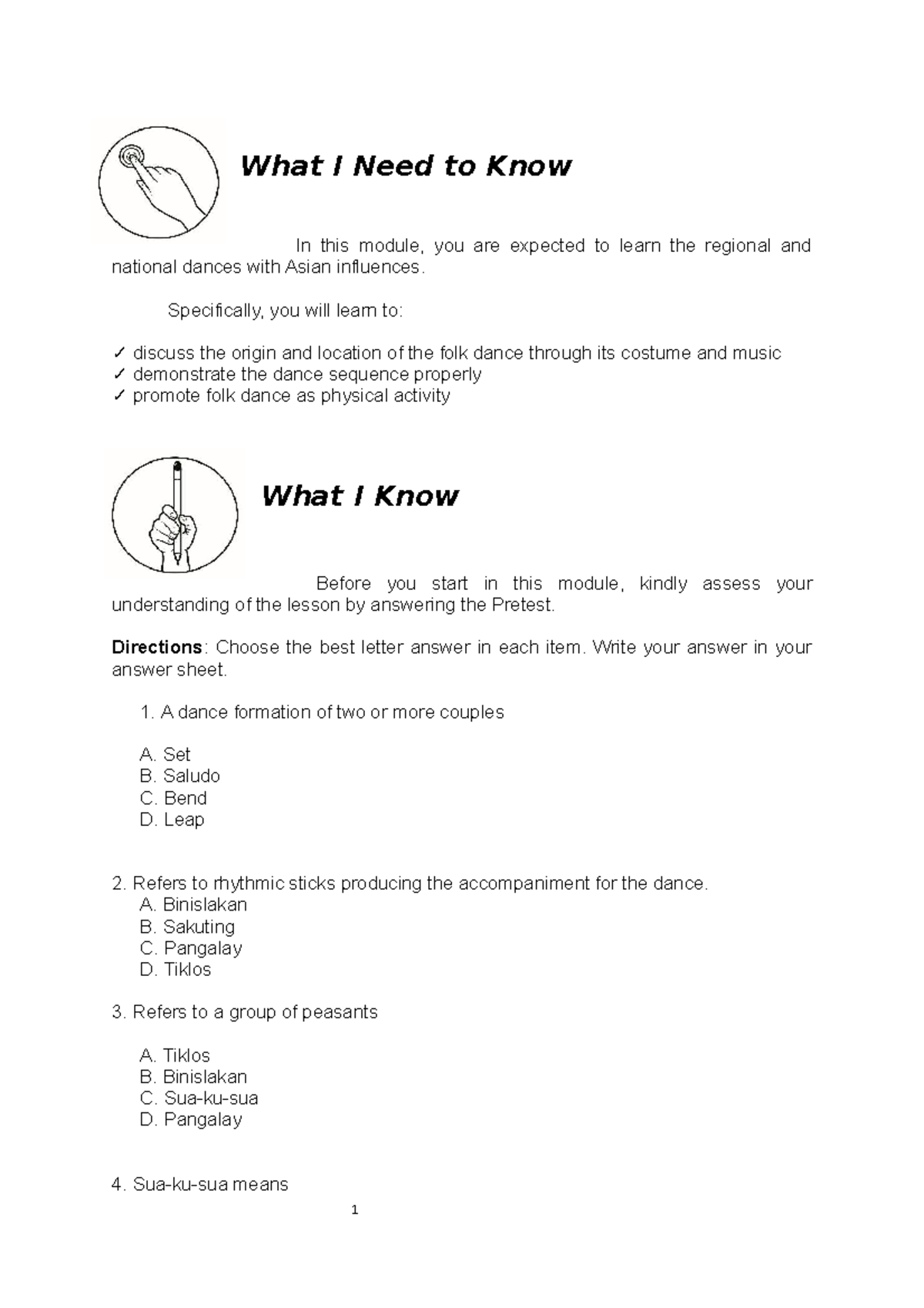 Module - I WOULD LIKE TO ACCESS SOME NOTES - What I Need to Know In ...