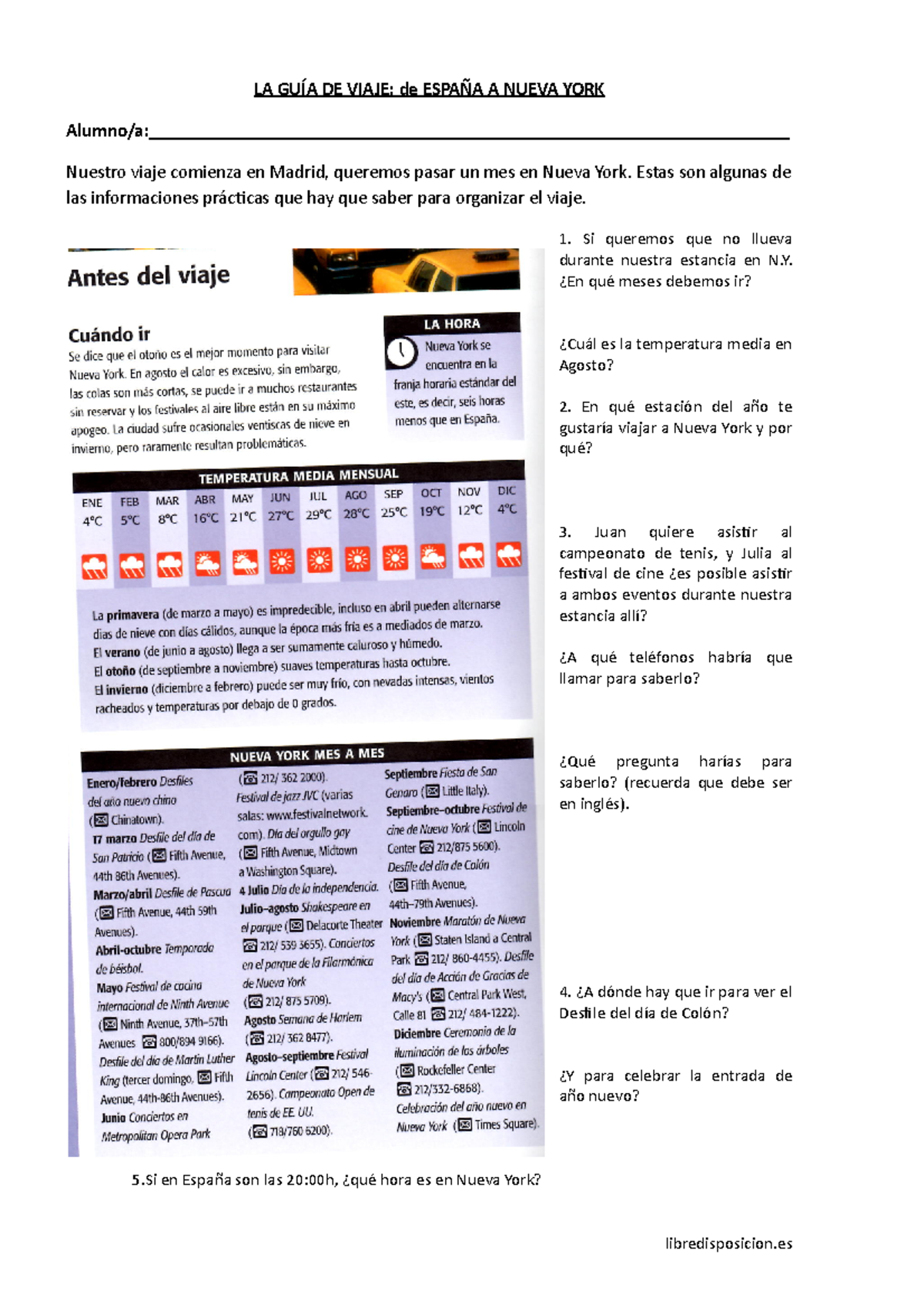 135LA GUIA DE Viaje - Guia para trabajar comprensiòn lectora. - LA GUÍA ...