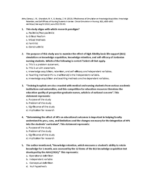 Tricks to formulate Picot questions - NSE 212 – Week 2 - Tricks to ...