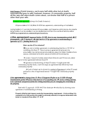 Property Final Outline - Introduction to the Law of Ownership A ...