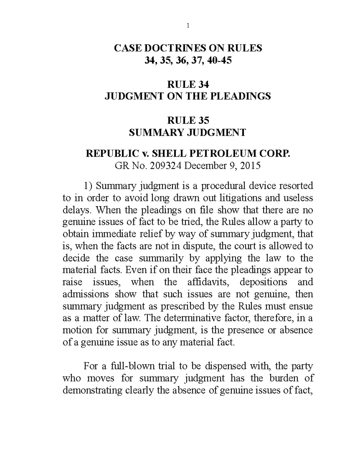 CD on R34, 35, 35, 37, 40-45 - CASE DOCTRINES ON RULES 34, 35, 36, 37 ...