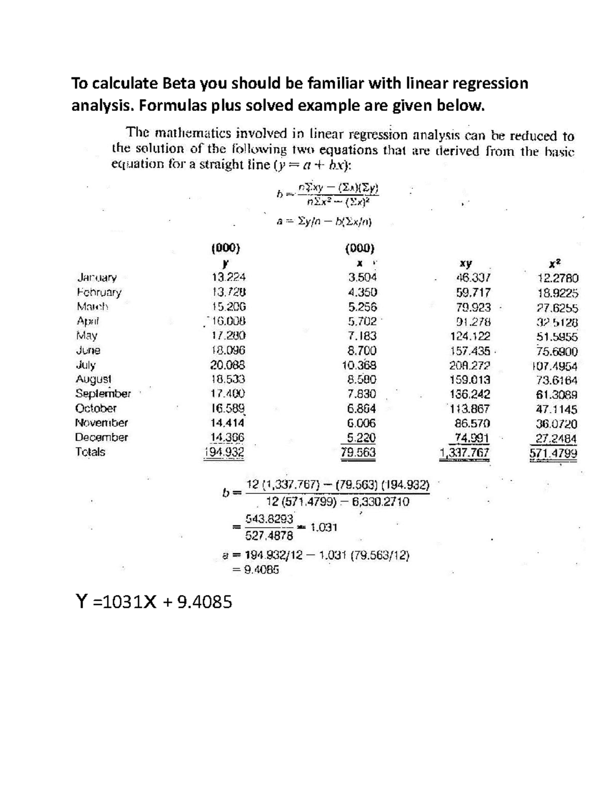 2.How to calculate Beta - To calculate Beta you should be familiar with ...
