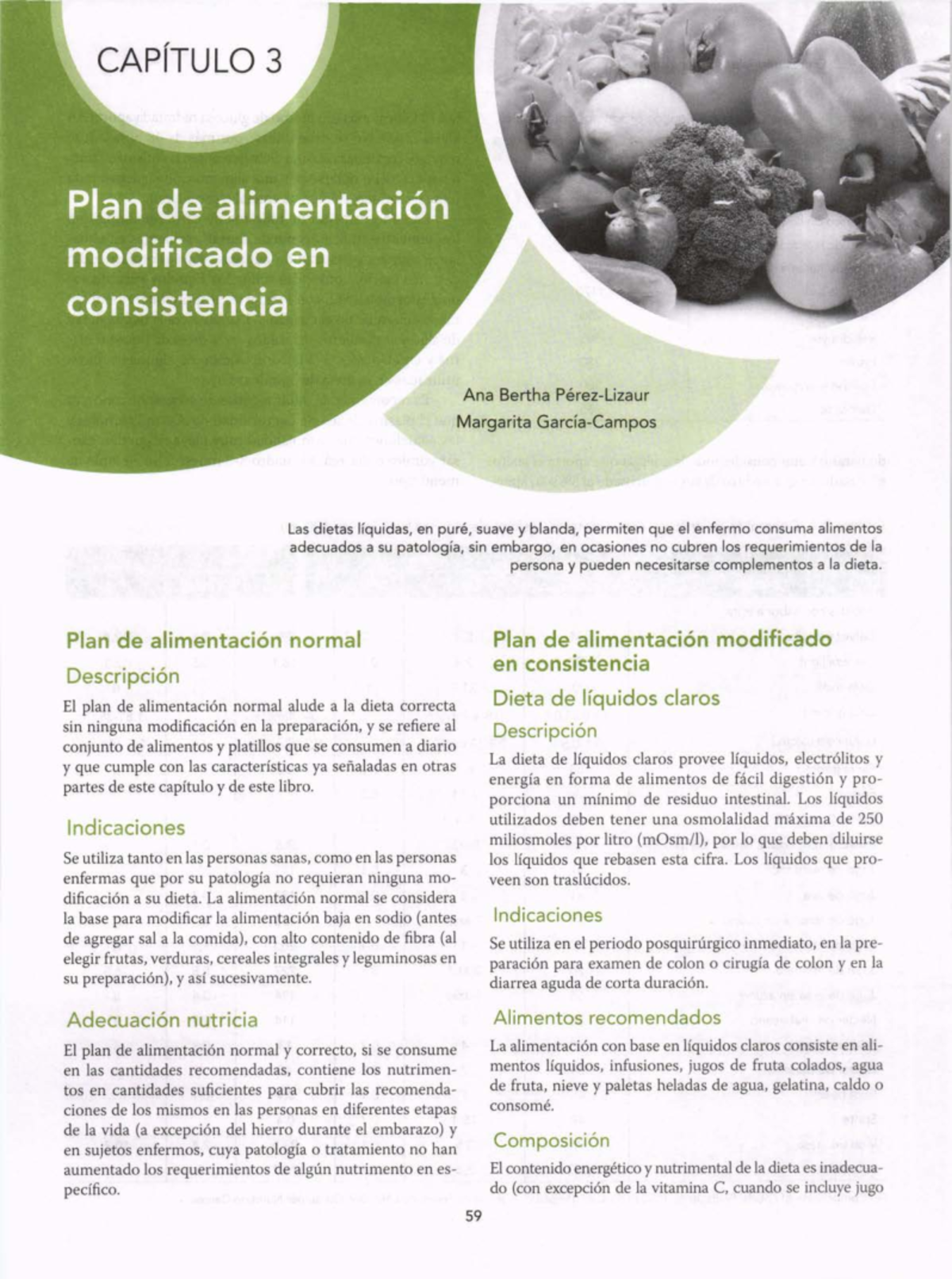 Plan mod consistencia - .... - ####### CAPíTULO 3 Plan de alimentación ...