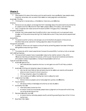 Social Psych Ch.4 Behaviors and Attitudes - Lectures ####### Oct 5th ...