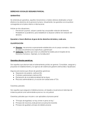 Posibles preguntas para examen de derechos sociale - ¿cuales son los caracteres de los DDHH ...