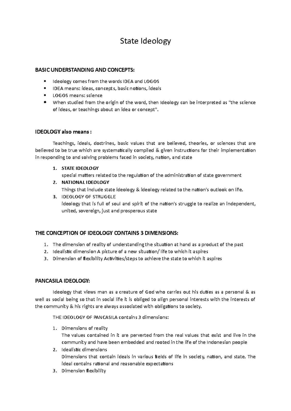 State Ideology - penjelasan tentang ideologi negara - State Ideology ...