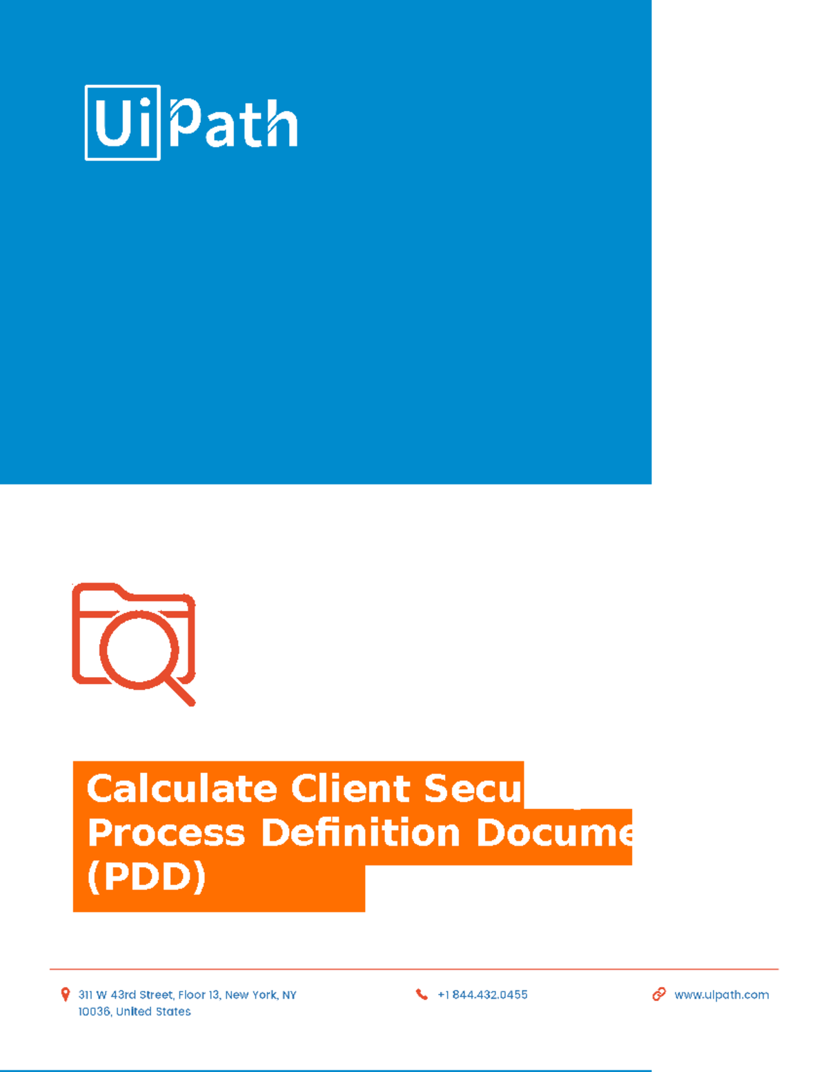 PDD Example - Process Description Document is ussing to develop RPA ...