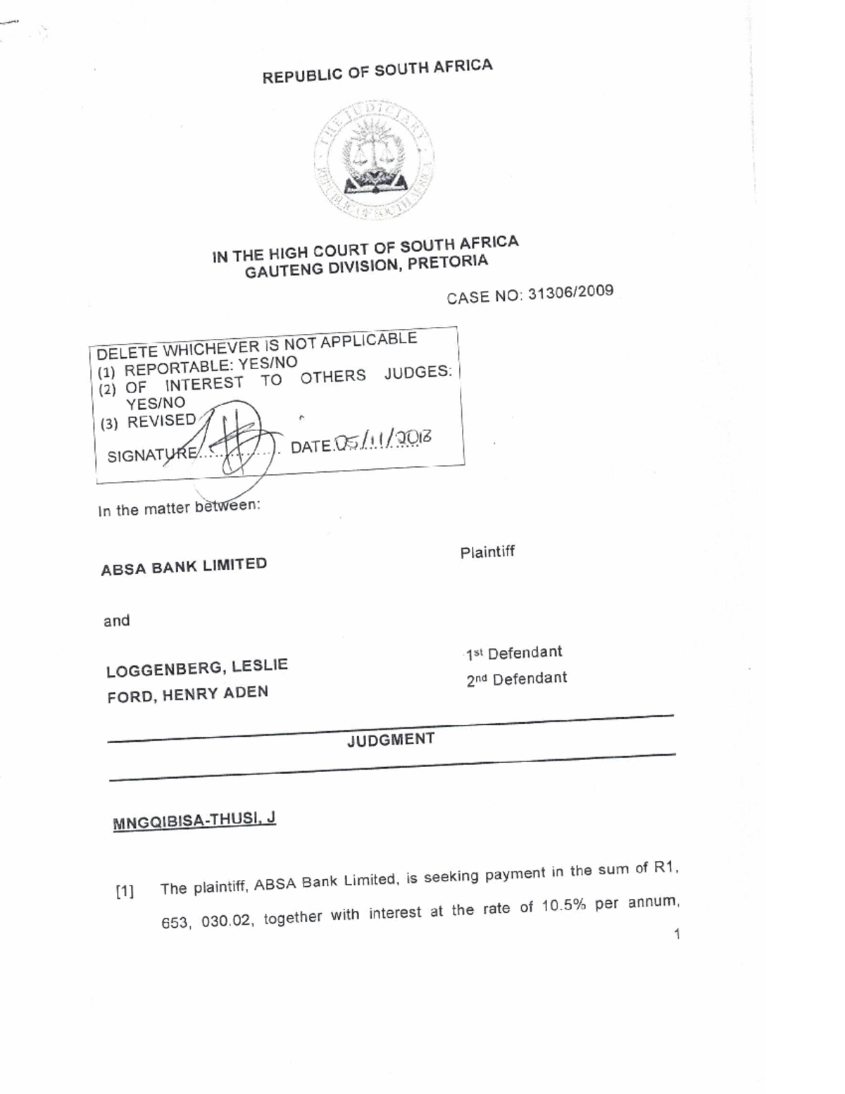 915 - Court Case - CSL2601 - Studocu