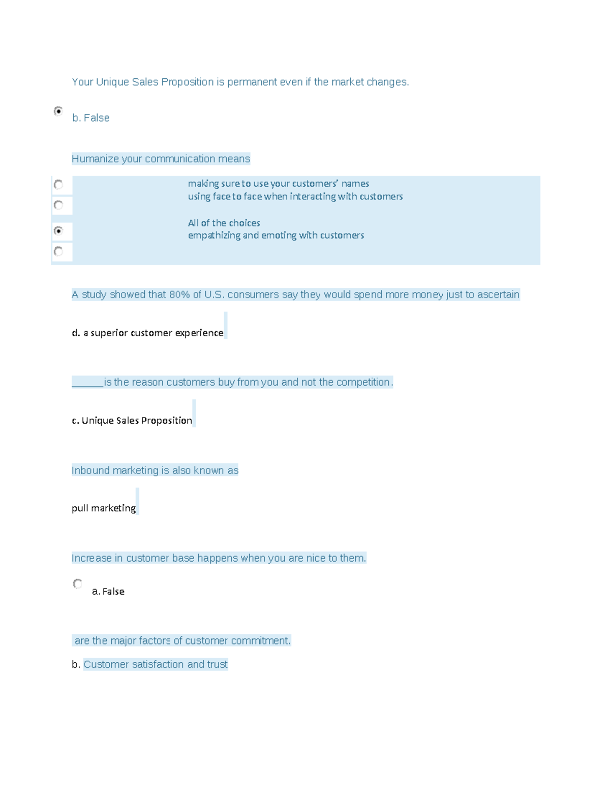 Pdfcoffee - MARKETING - making sure to use your customers’ names using ...