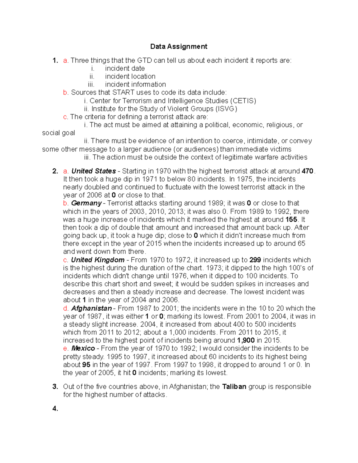 DATA Assignment - Scott Siegel - Data Assignment 1. a. Three things ...