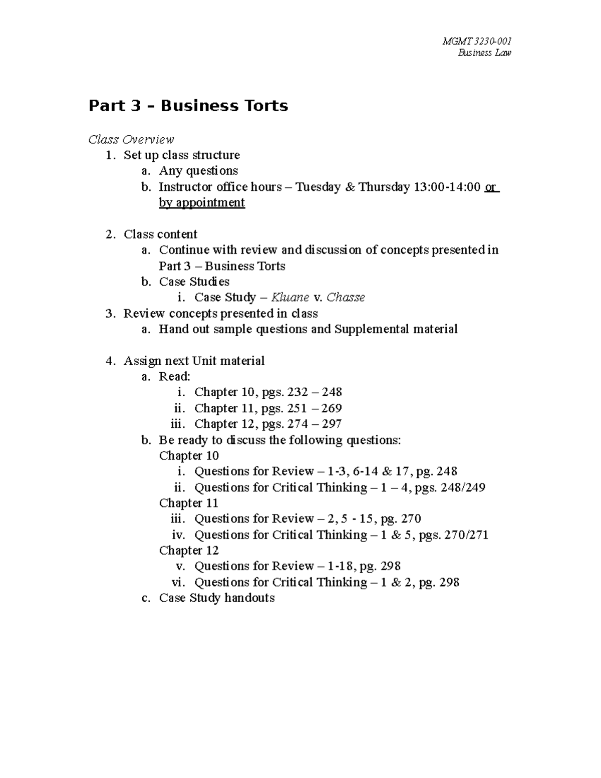 Chapter 2 Torts and Professional Liability - Business Law Part 3 ...