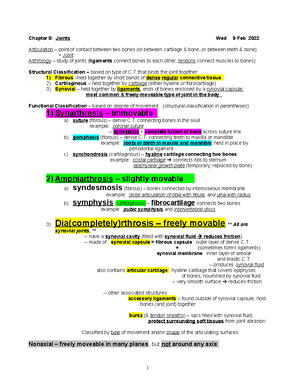 Anatomy ch - Notes about the tissues - ‘Chapter 3: Tissues Wed, Fri 19 ...