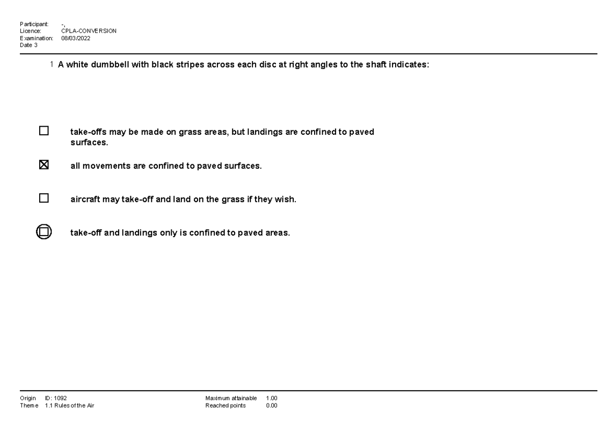 Message from MET concerning MET conditions - Participant: Licence ...