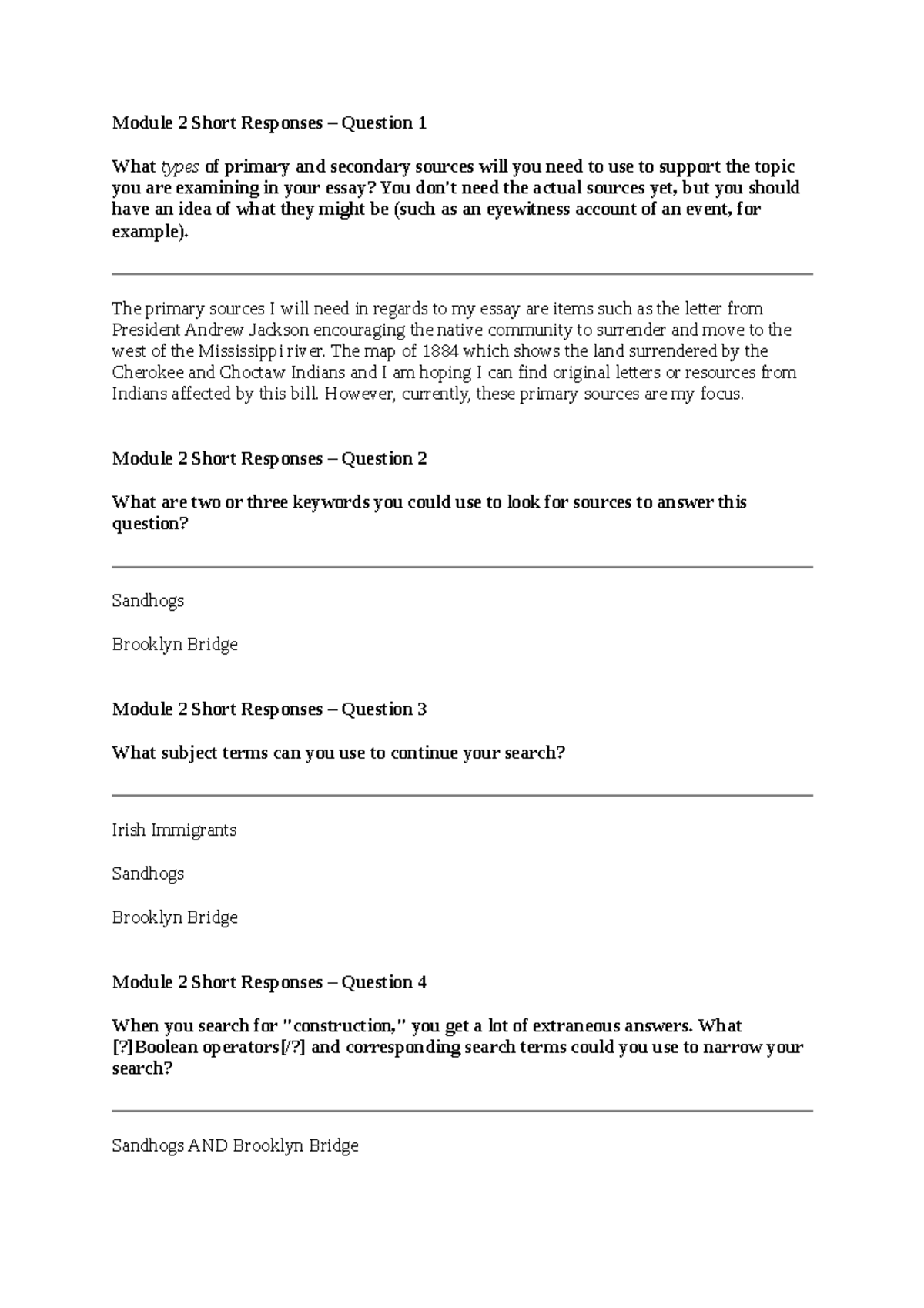 2-2 Module Two Short Reponses - Module 2 Short Responses – Question 1 ...