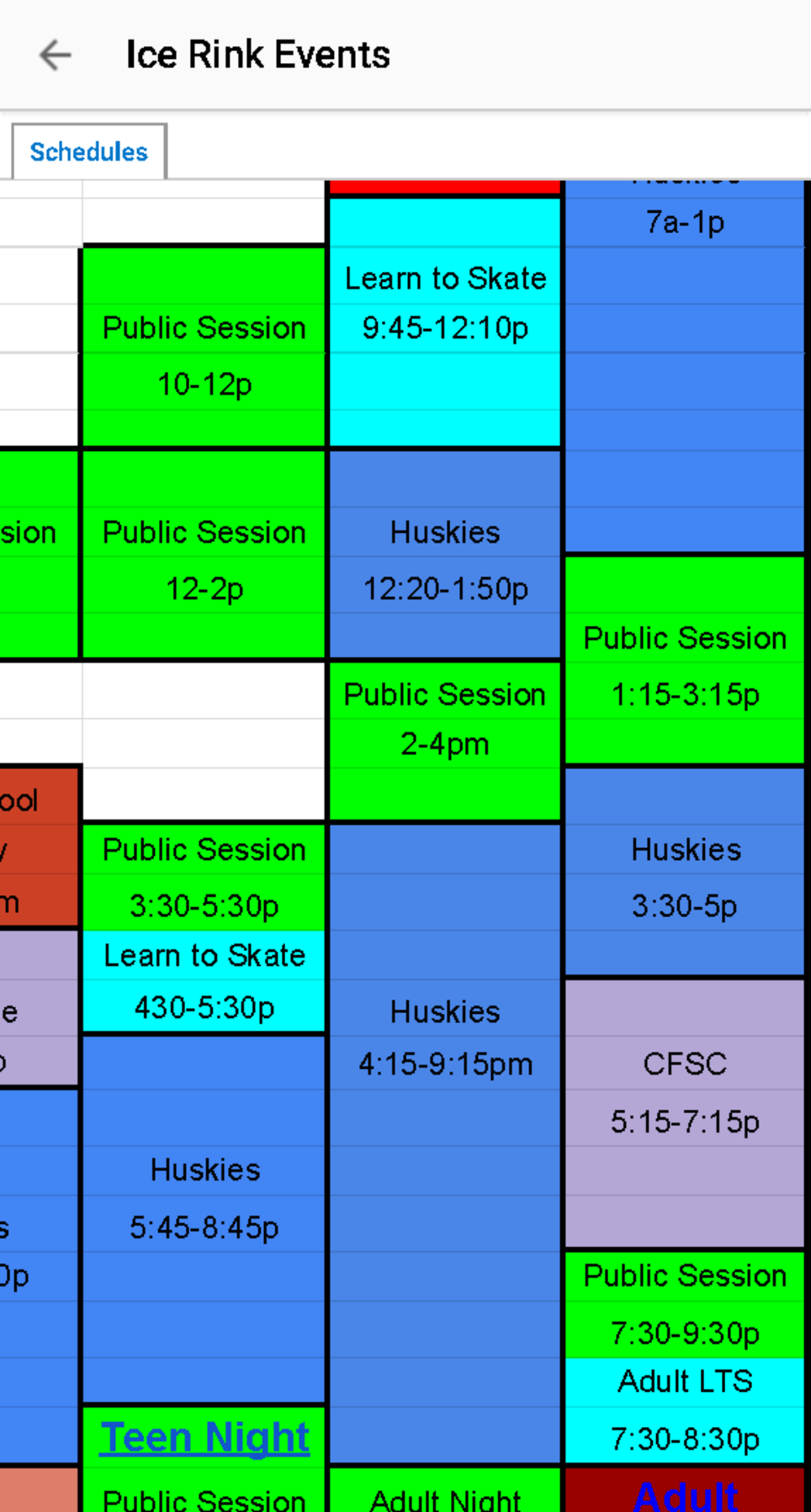 Ice Rink Events - Google Drive - 8:35-9:35am Huskies 7a-1p Learn to ...