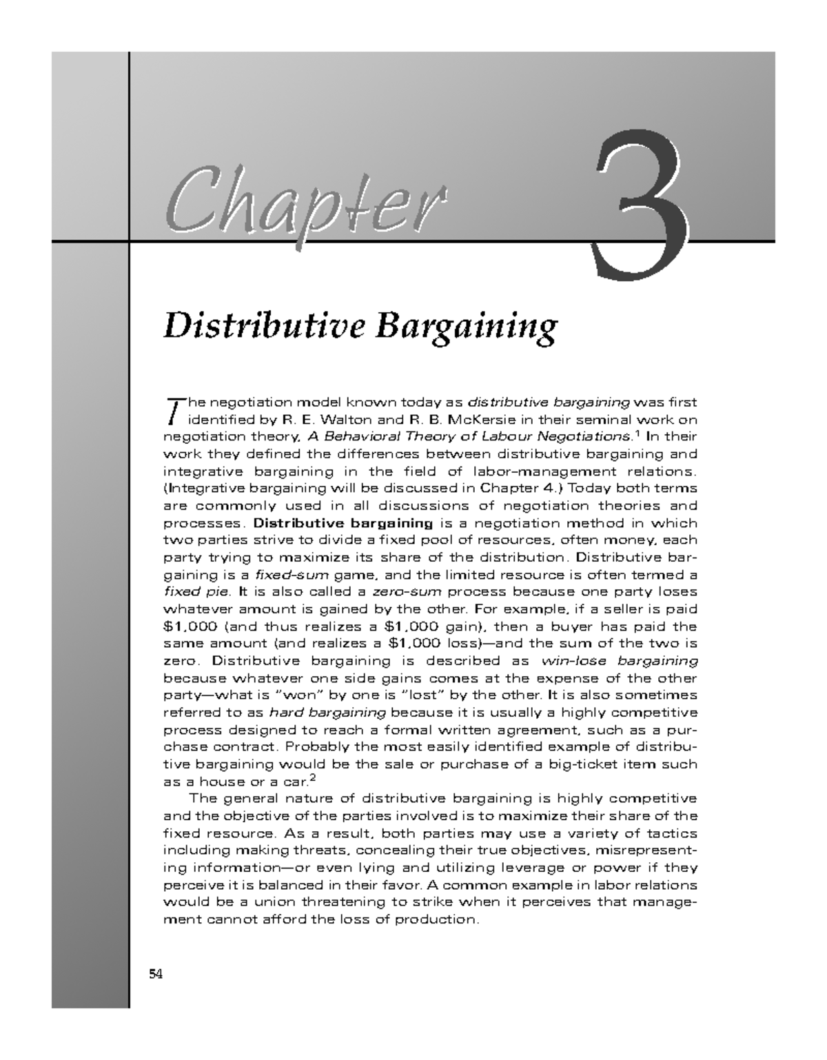 8a. carrell heavrin chapter 3 - Distributive Bargaining T he ...