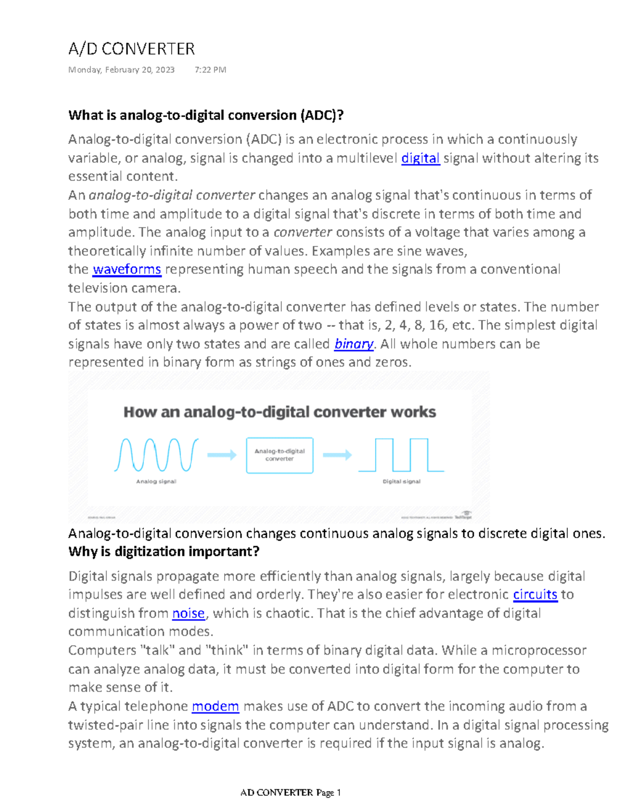 AD Converter - ANALOG TO DIGITAL - What is analog-to-digital conversion ...