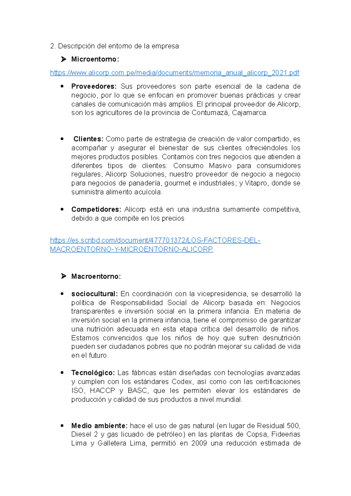 Trabajo final mparte - YHHHHHHHH - 2. Descripción del entorno de la ...